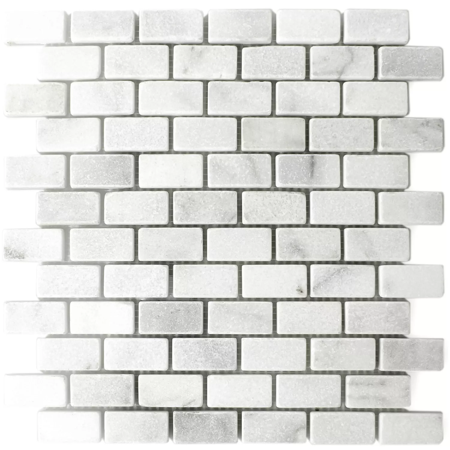 Marble Natural Stone Mosaic Brick Treviso White