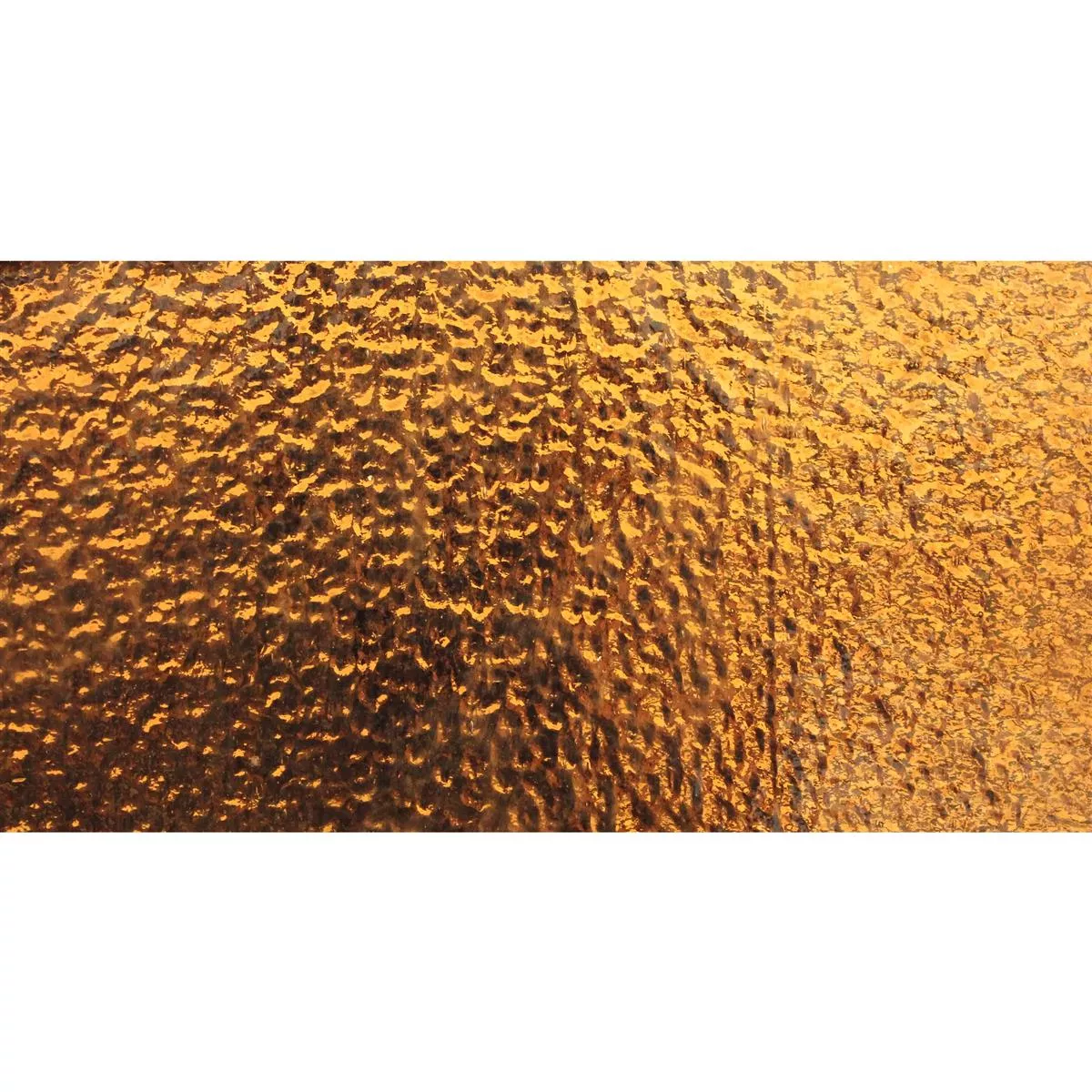 Metro Glass Wall Tile Subway Copper Mirage Corrugated 7,5x15cm