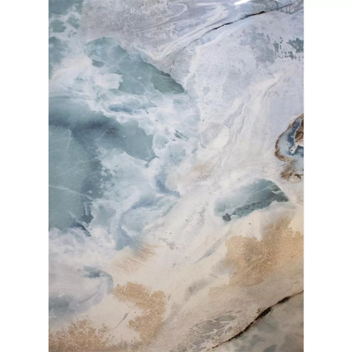 Sample Floor Tiles Nizza Cyan Blanc Polished 60x120 cm