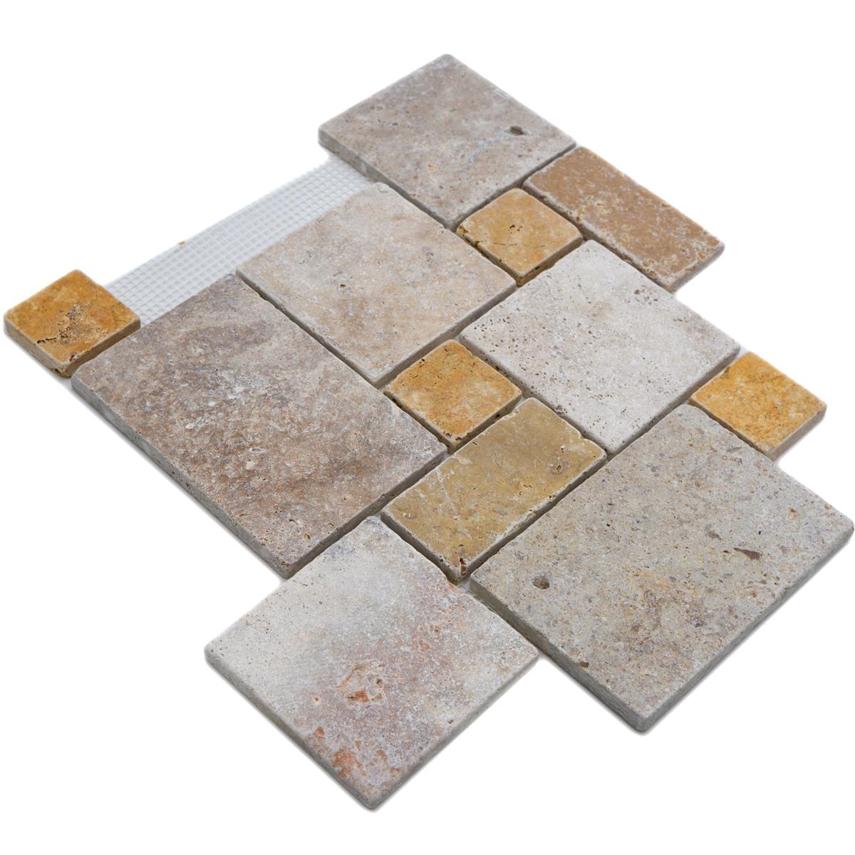 Travertine Tiles Roman Pattern