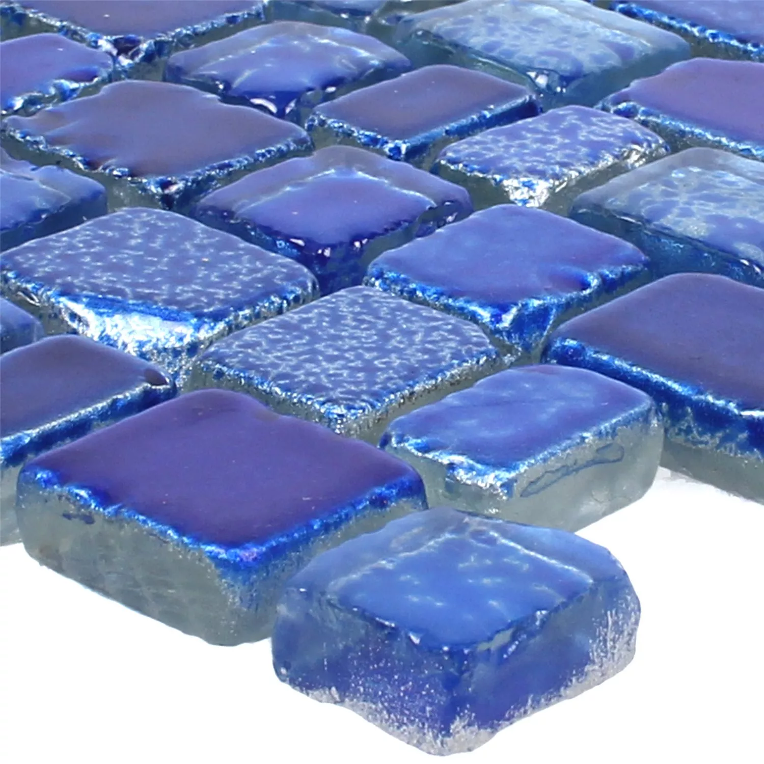 Glass Mosaic Tiles Vera Red Mix