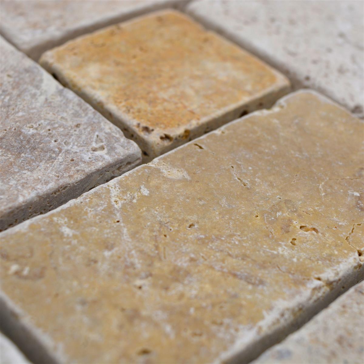 Travertine Tiles Roman Pattern