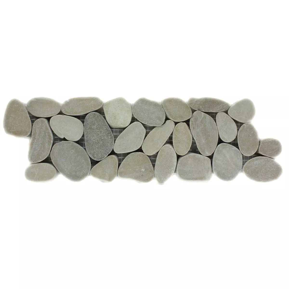 River Pebbles Border 10x30cm Beige